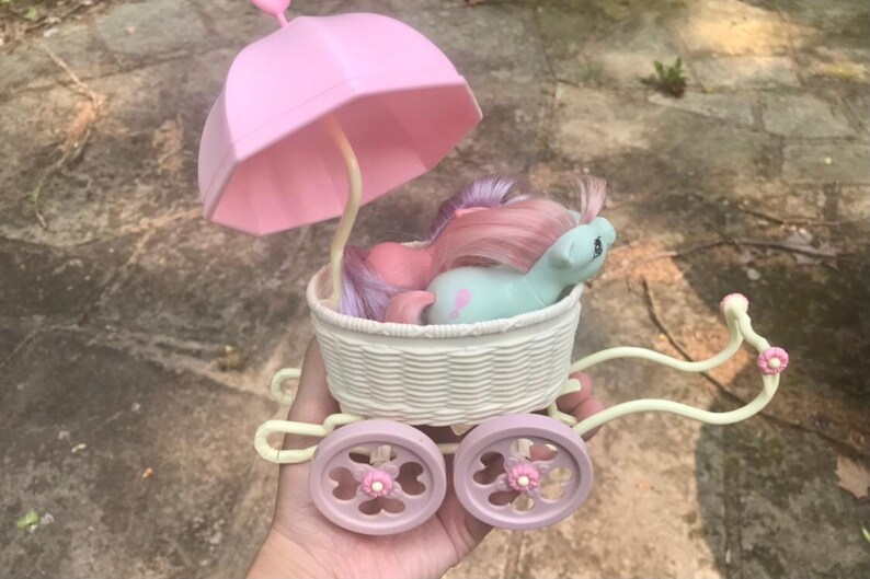 1st Gen1 MLP Baby Carriage and Two Babies - Etsy
