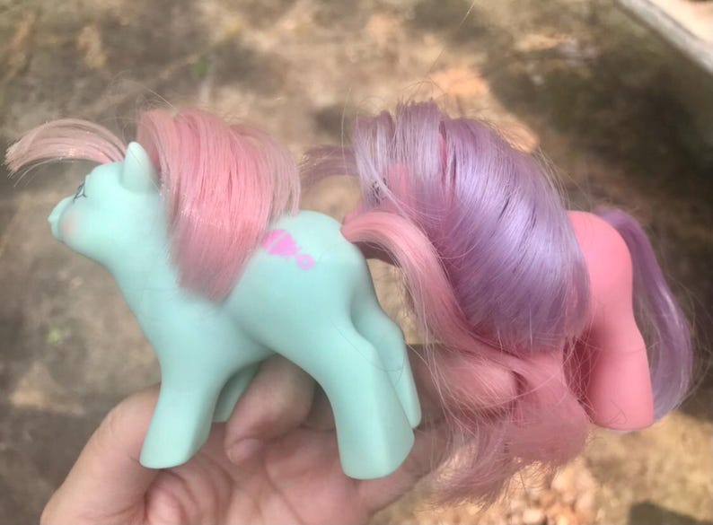 1st Gen1 MLP Baby Carriage and Two Babies - Etsy