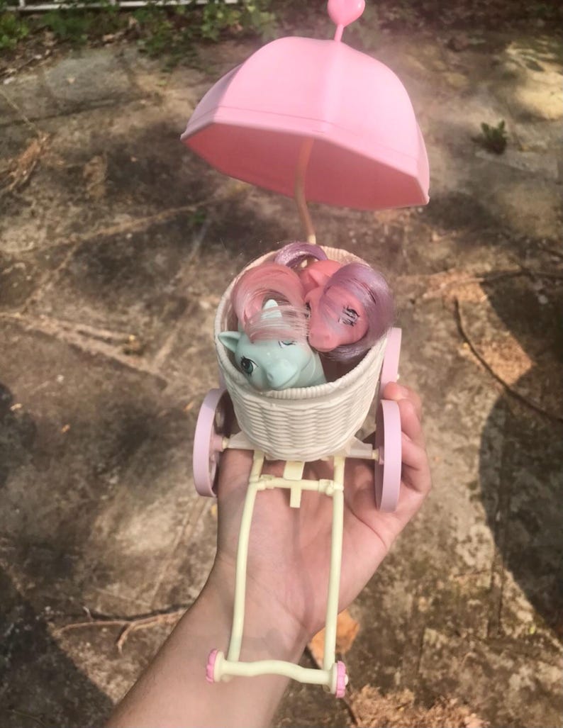 1st Gen1 MLP Baby Carriage and Two Babies - Etsy Australia
