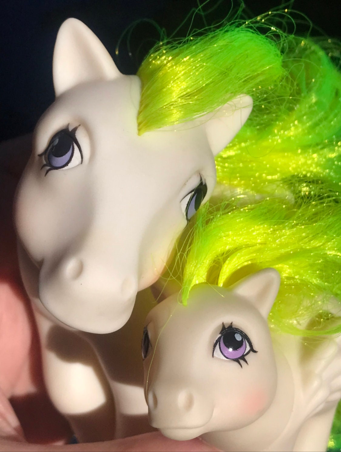 Gen1 My Little Pony Surprise Pegasus Mama and Baby Vintage Hasbro ...