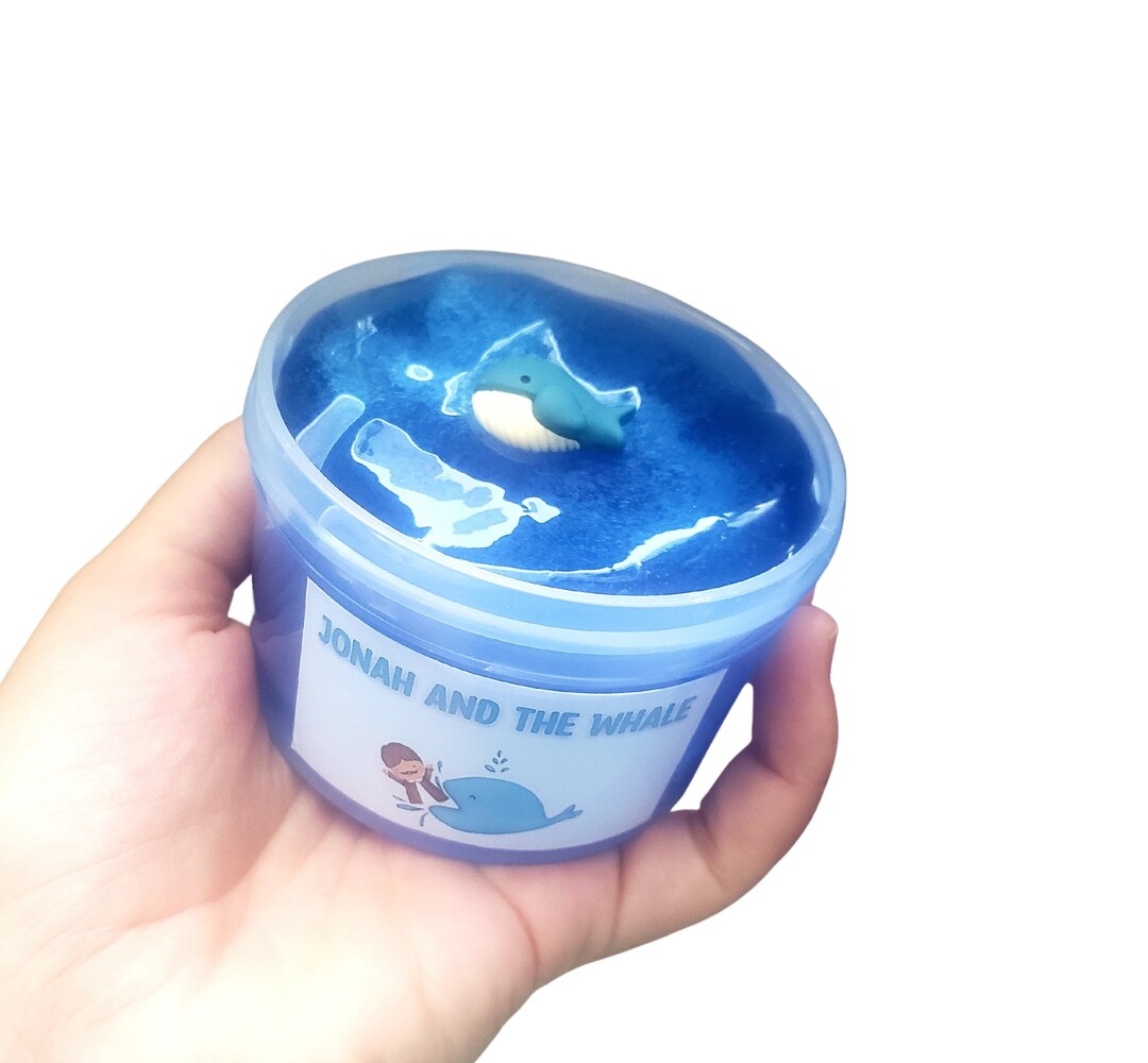 Jonah and the Whale Themed Slime Slimeclear Slimes Blue - Etsy