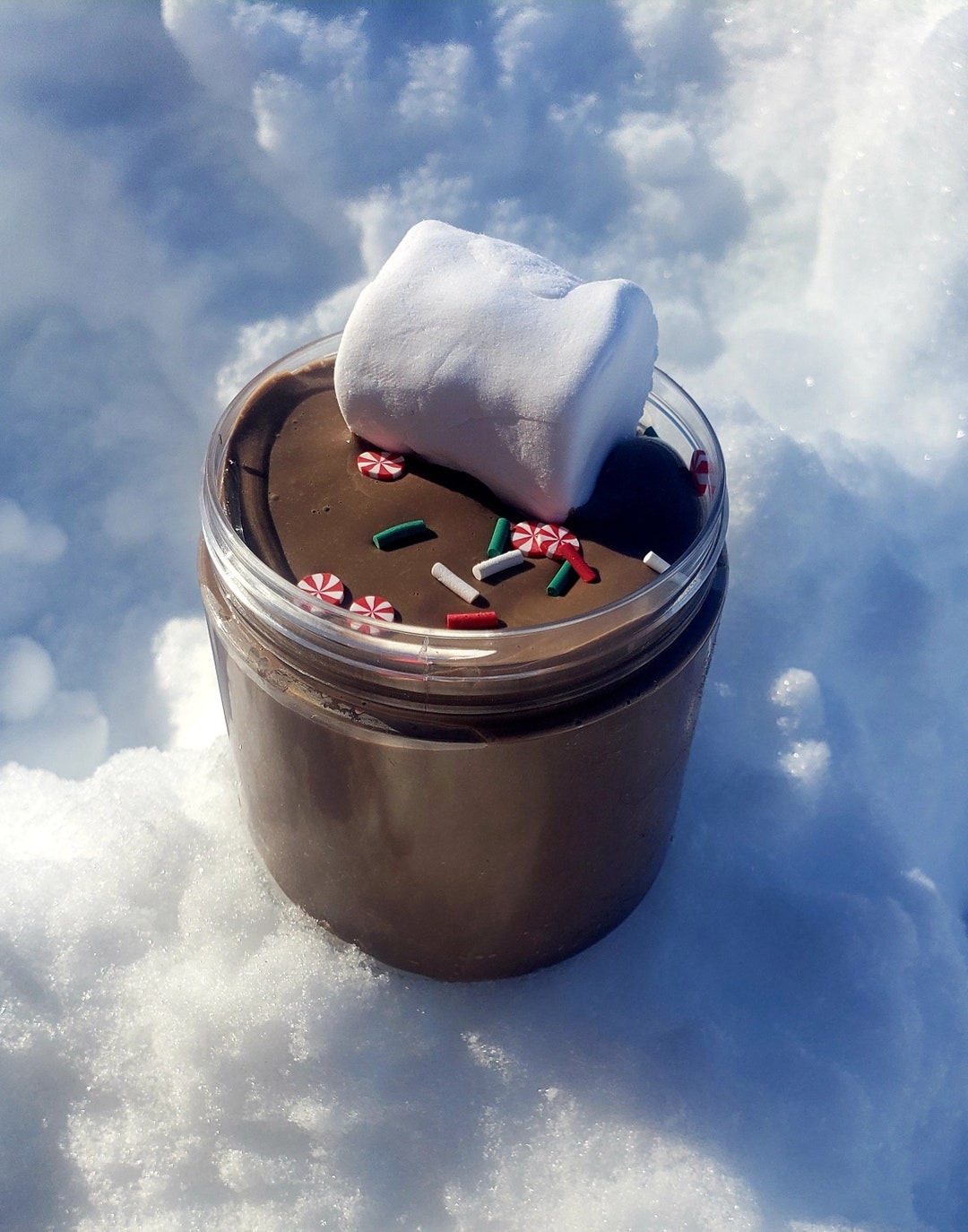 NEW Hot Cocoa Thick and Glossy Slime DIY Hot Cocoa Scented - Etsy