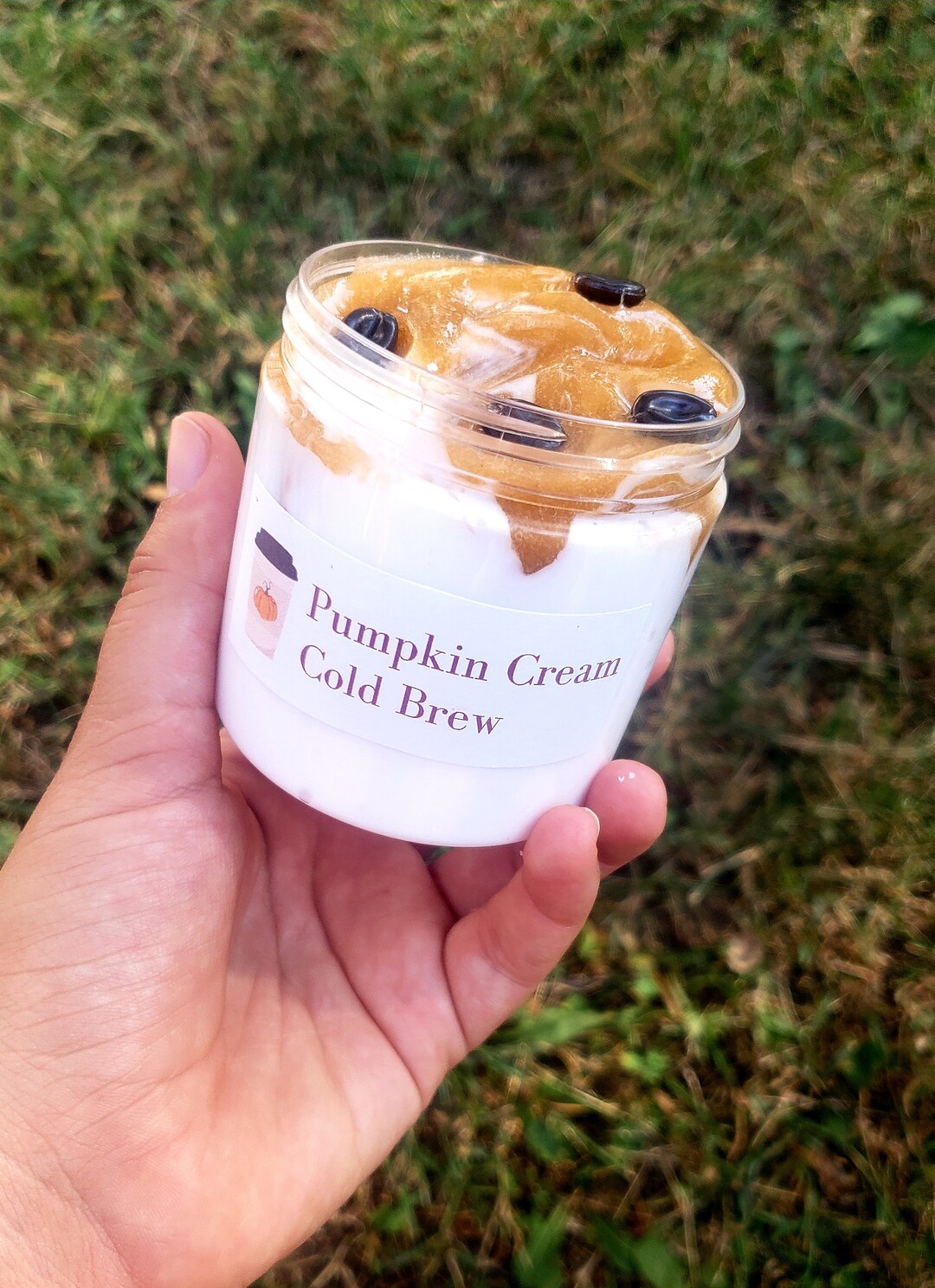 NEW! Pumpkin Cream Cold Brew Coffee Slime, Glossy Slime Scented Spiced ...