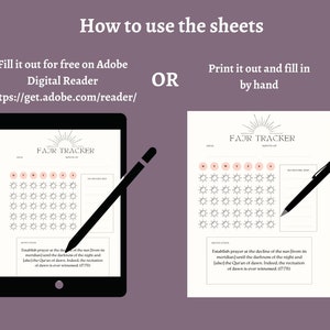 Islamic Fajr Prayer Tracker Salah Tracker Printable Prayer Tracker ...