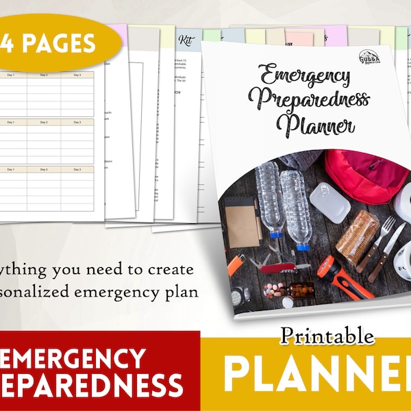 Emergency Preparedness Binder - Etsy