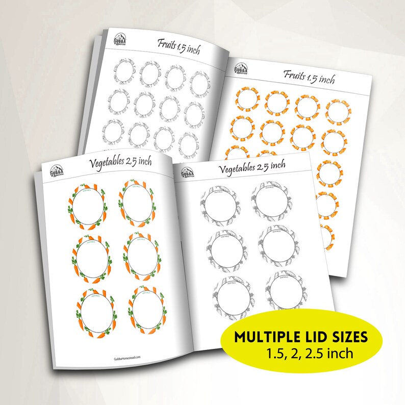 Printable Food Storage Labels: Jar Lid Freezer & Bag Labels - Etsy