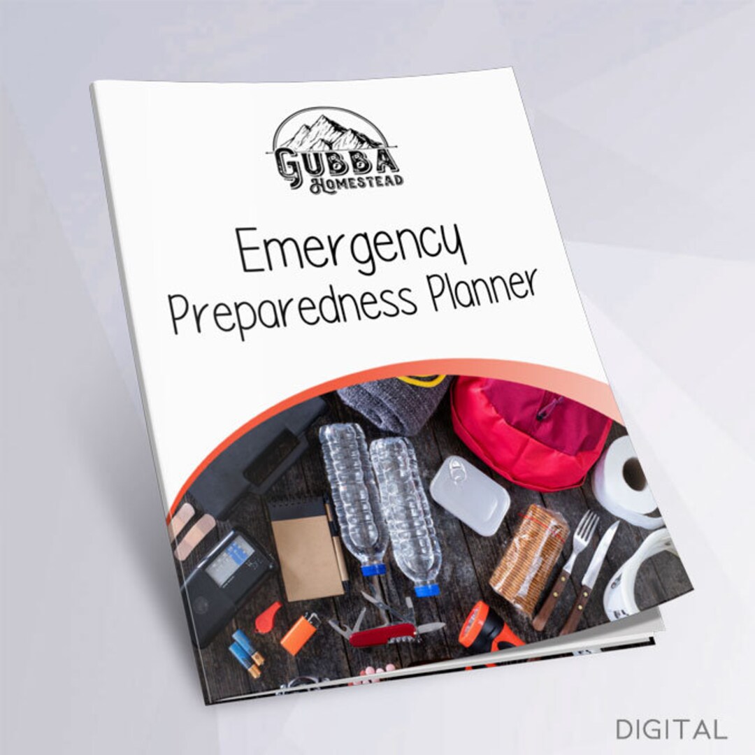 EMERGENCY PREPAREDNESS PLANNER, Printable Bundle, Emergency Prep ...