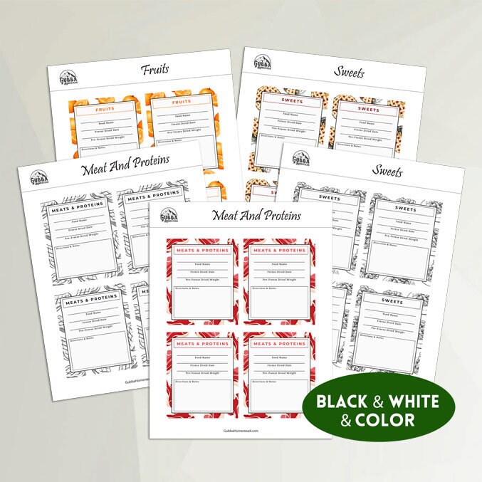 Printable Food Storage Labels: Jar, Lid, Freezer, & Bag Labels ...