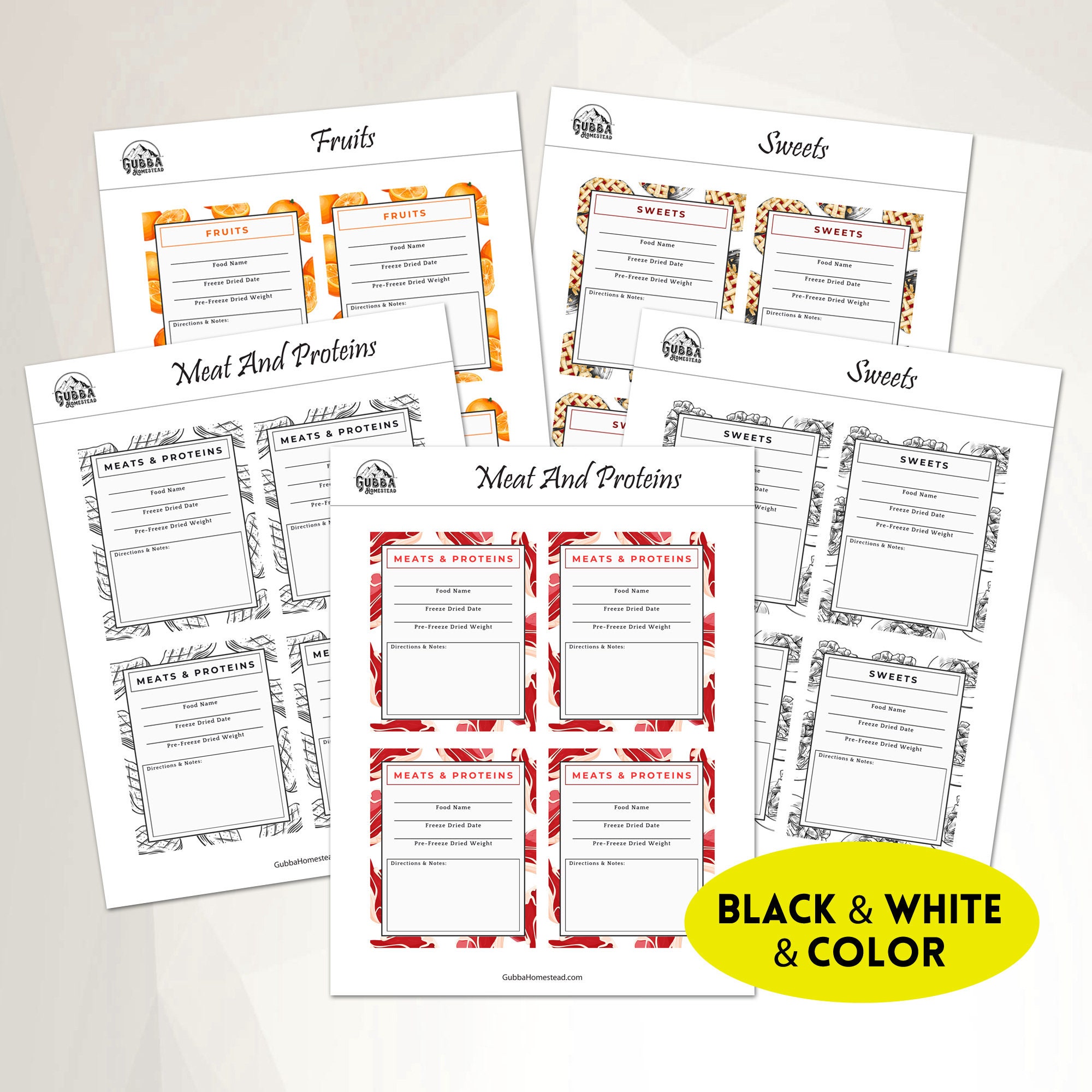 Printable Food Storage Labels: Jar Lid Freezer & Bag Labels - Etsy