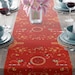 Chinese New Year Table Runner Red Lunar New Year Table Chinoiserie ...