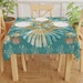 Seashell Tablecloth Coastal Shell Table Cloth Beach Theme Table Linen ...