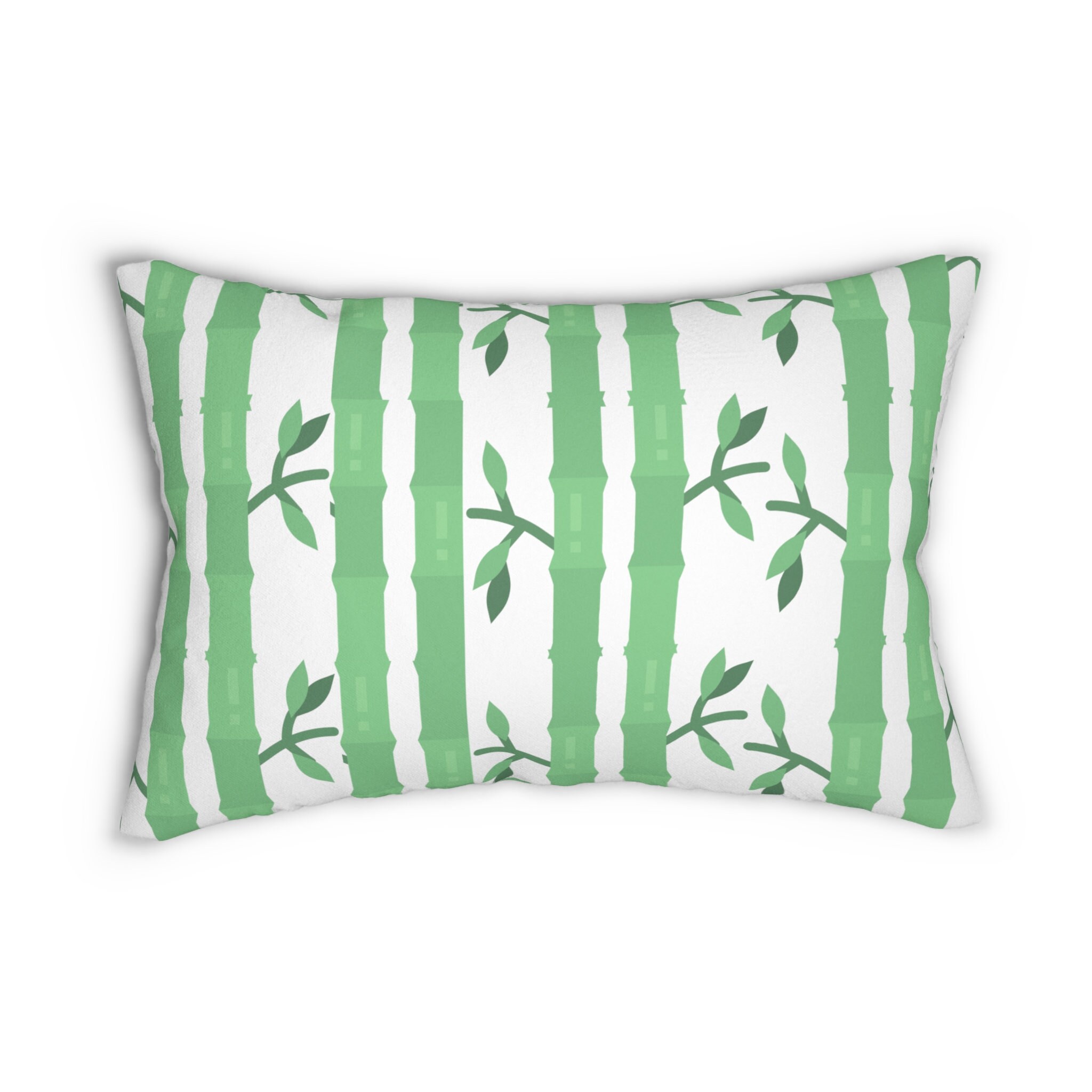 Bamboo Lumbar Pillow Chinoiserie Bamboo Throw Pillow Bamboo Abstract ...