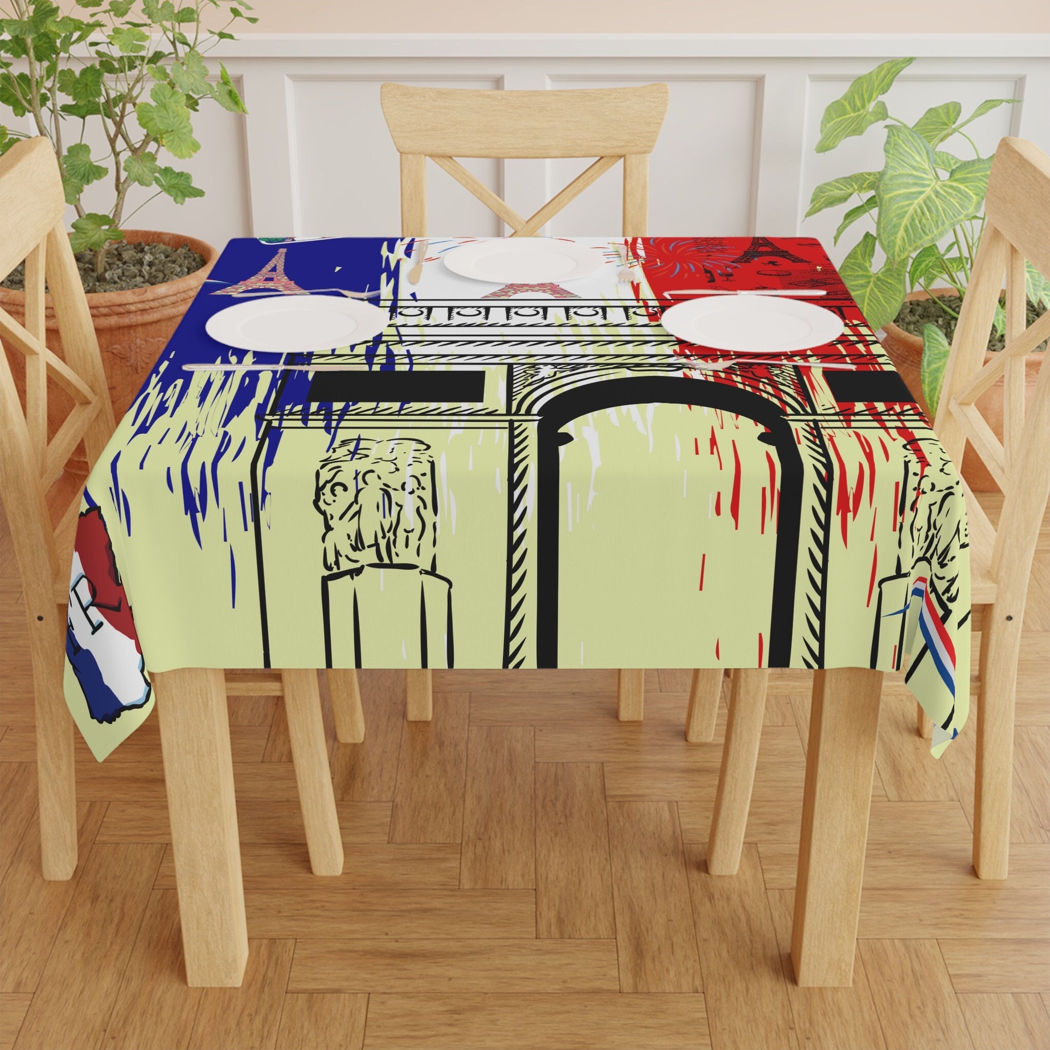 France Tablecloth French Country Table Cloth Paris Decor French ...