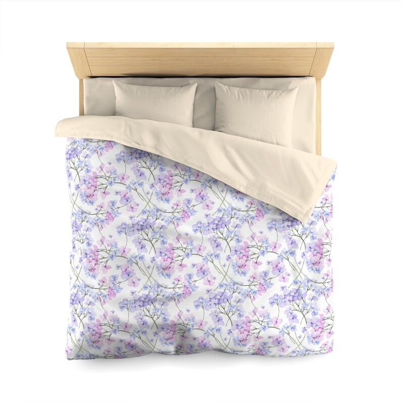Hydrangea Microfiber Duvet Cover Hydrangea Floral Comforter Bedspread ...