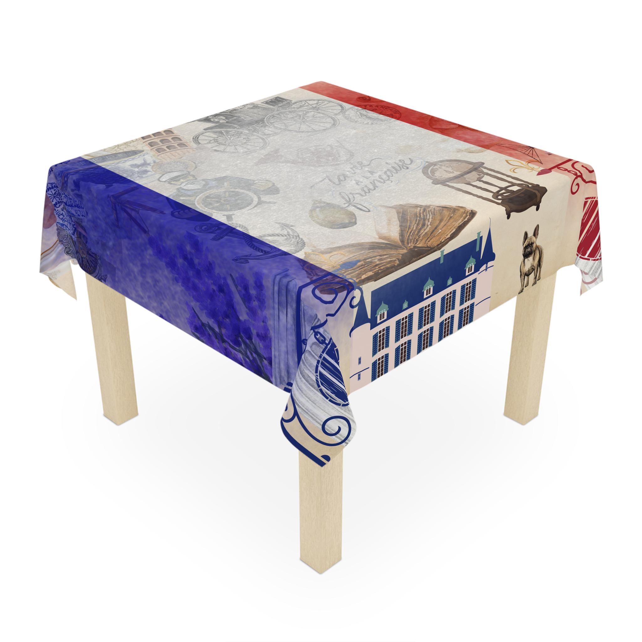 French Flag Tablecloth French Country Tradition Styled Table Cloth ...