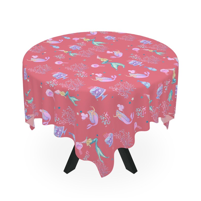 Mermaid Tablecloth Mermaid Birthday Tablecloth Mermaid Party Tablecloth ...