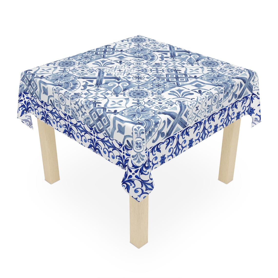 Portuguese Blue and White Tablecloth Traditional Portugal Table Cloth ...