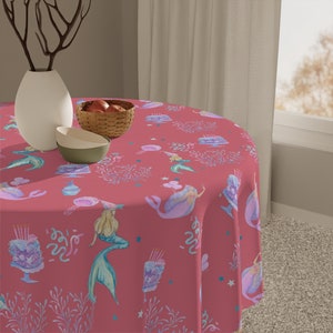 Mermaid Tablecloth Mermaid Birthday Tablecloth Mermaid Party Tablecloth ...