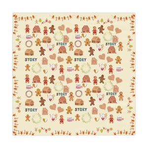 Gingerbread Man Tablecloth Pastry Table Cloth Bake Table Cloth Pastry ...