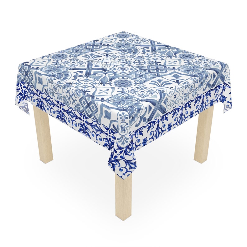 Portuguese Blue and White Tablecloth Traditional Portugal Table Cloth ...