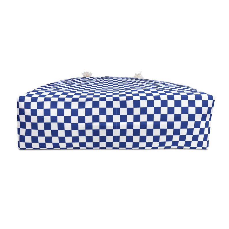 Blue and White Check Weekender Bag Blue Check Print Beach Travel Bag ...