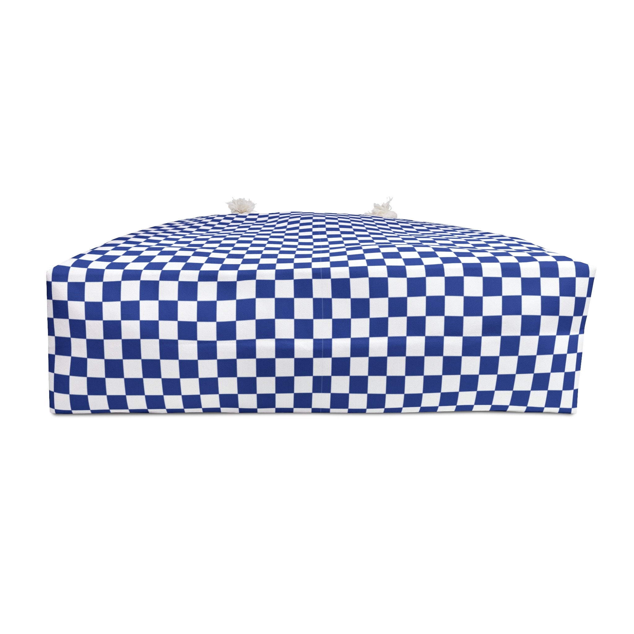 Blue and White Check Weekender Bag Blue Check Print Beach Travel Bag ...