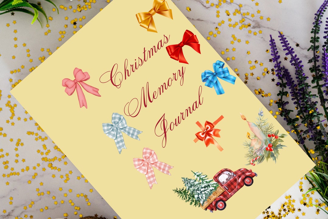Christmas Memory Journal Christmas Keepsake Book Xmas Eve Book Our ...