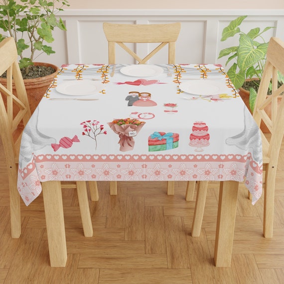 Valentine tablecloth store