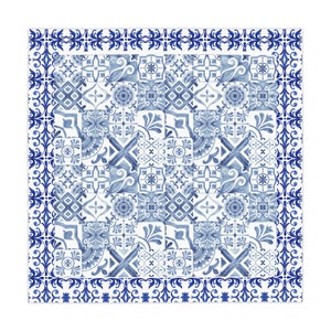 Portuguese Blue and White Tablecloth Traditional Portugal Table Cloth ...
