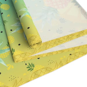 Pineapple Table Runner Pineapple Blue and Yellow Table Topper Pineapple Decor Summer Fruit Home ...