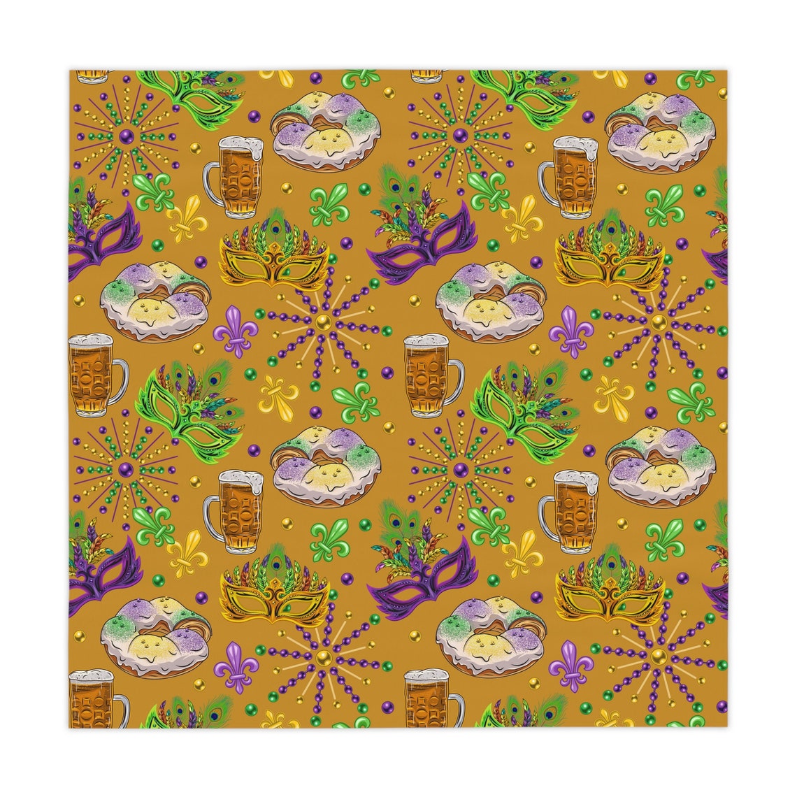 Fleur DE Lis Carnival Festival Tablecloth Carnival Decoration Table ...