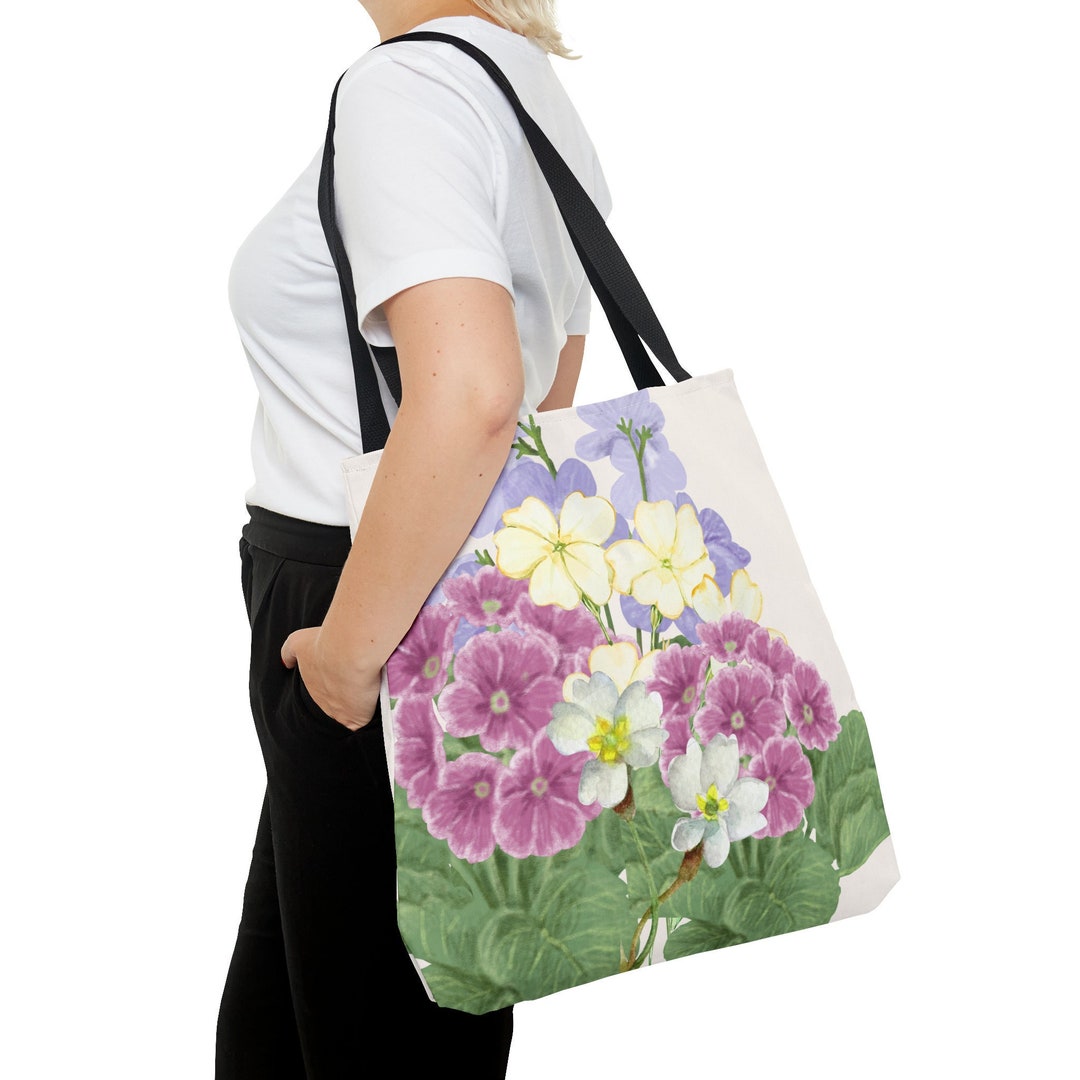 Primrose Tote Bag Primrose Light Pink Floral Botanical Tote Bag ...