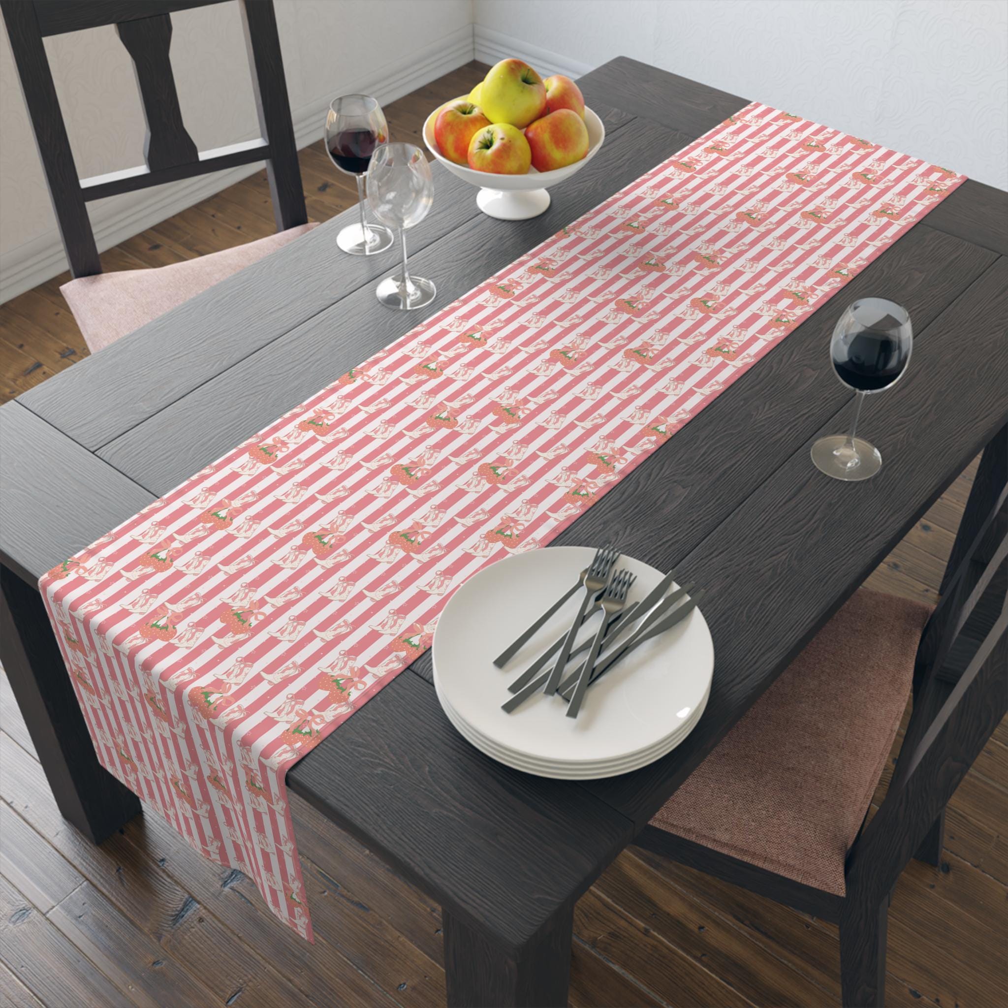 Coquette Cowgirl Table Runner Pink Coquette Aesthetic Table Decor Girls ...