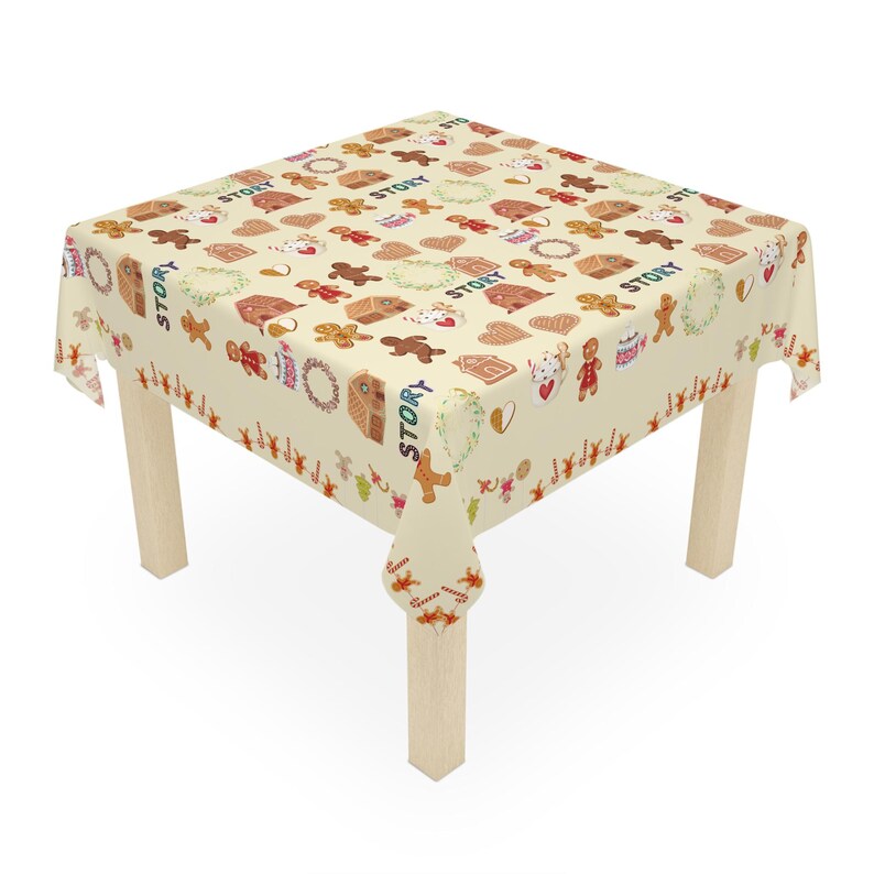 Gingerbread Man Tablecloth Pastry Table Cloth Bake Table Cloth Pastry ...