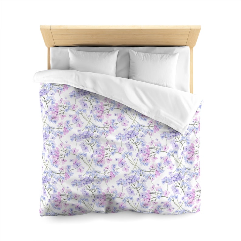 Hydrangea Microfiber Duvet Cover Hydrangea Floral Comforter Bedspread ...