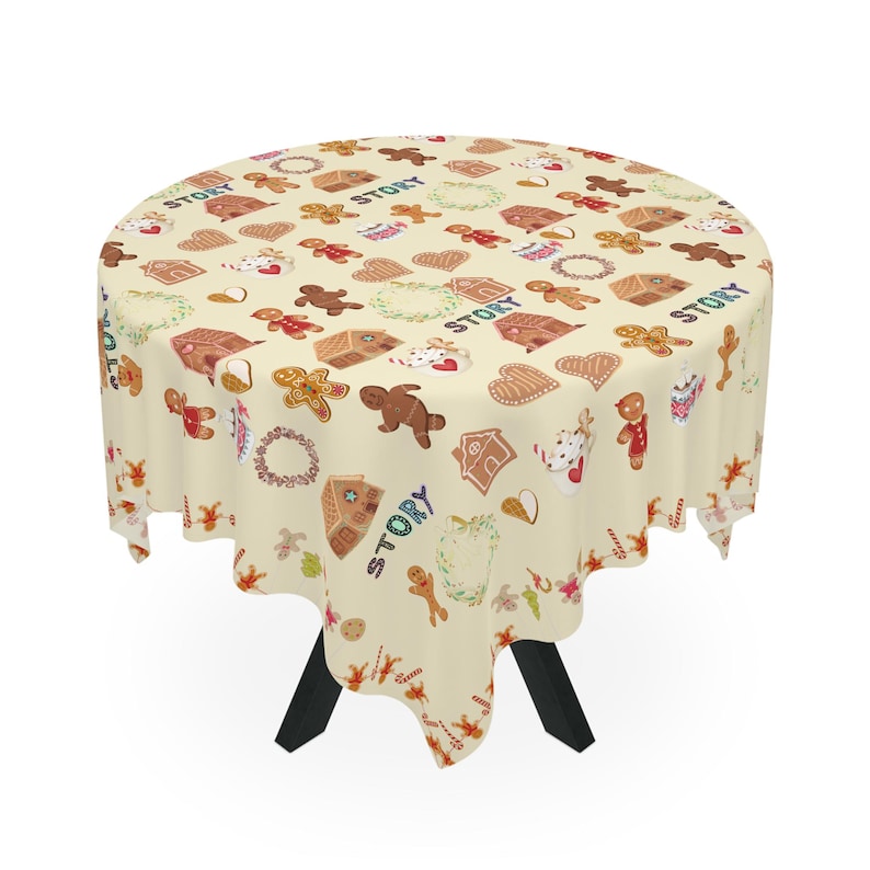 Gingerbread Man Tablecloth Pastry Table Cloth Bake Table Cloth Pastry ...
