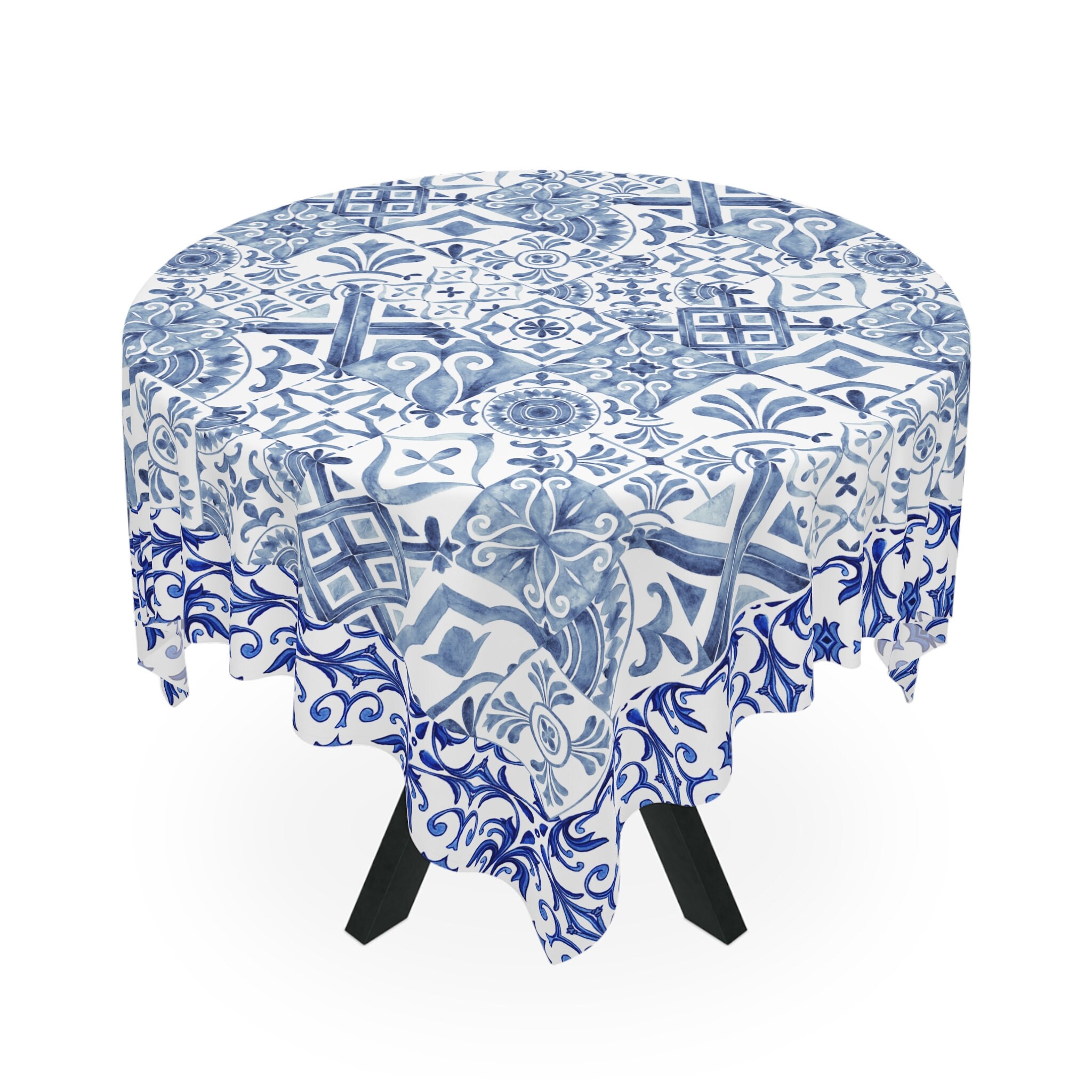 Portuguese Blue and White Tablecloth Traditional Portugal Table Cloth ...
