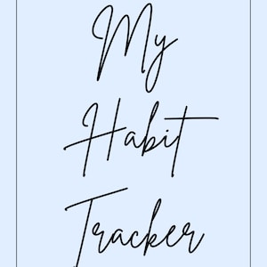 Elegant Digital Habit Tracker - Etsy