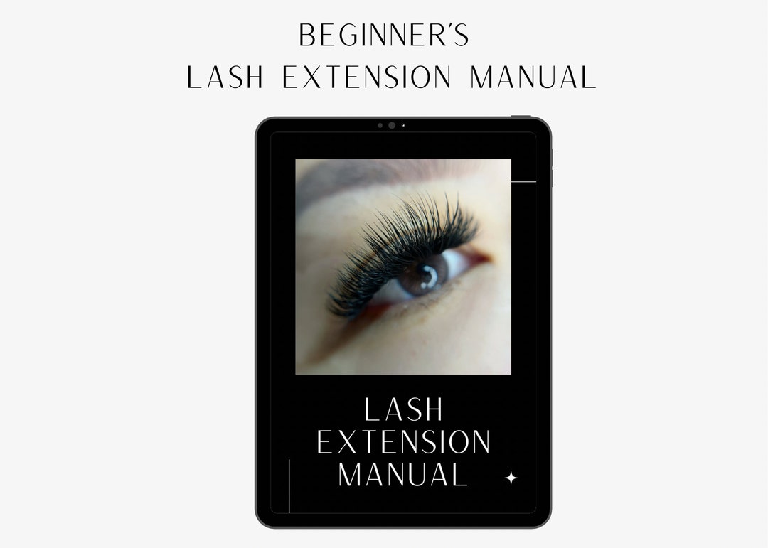 EDITABLE in Canva - Lash Extension Training Manual Template | Lash ...