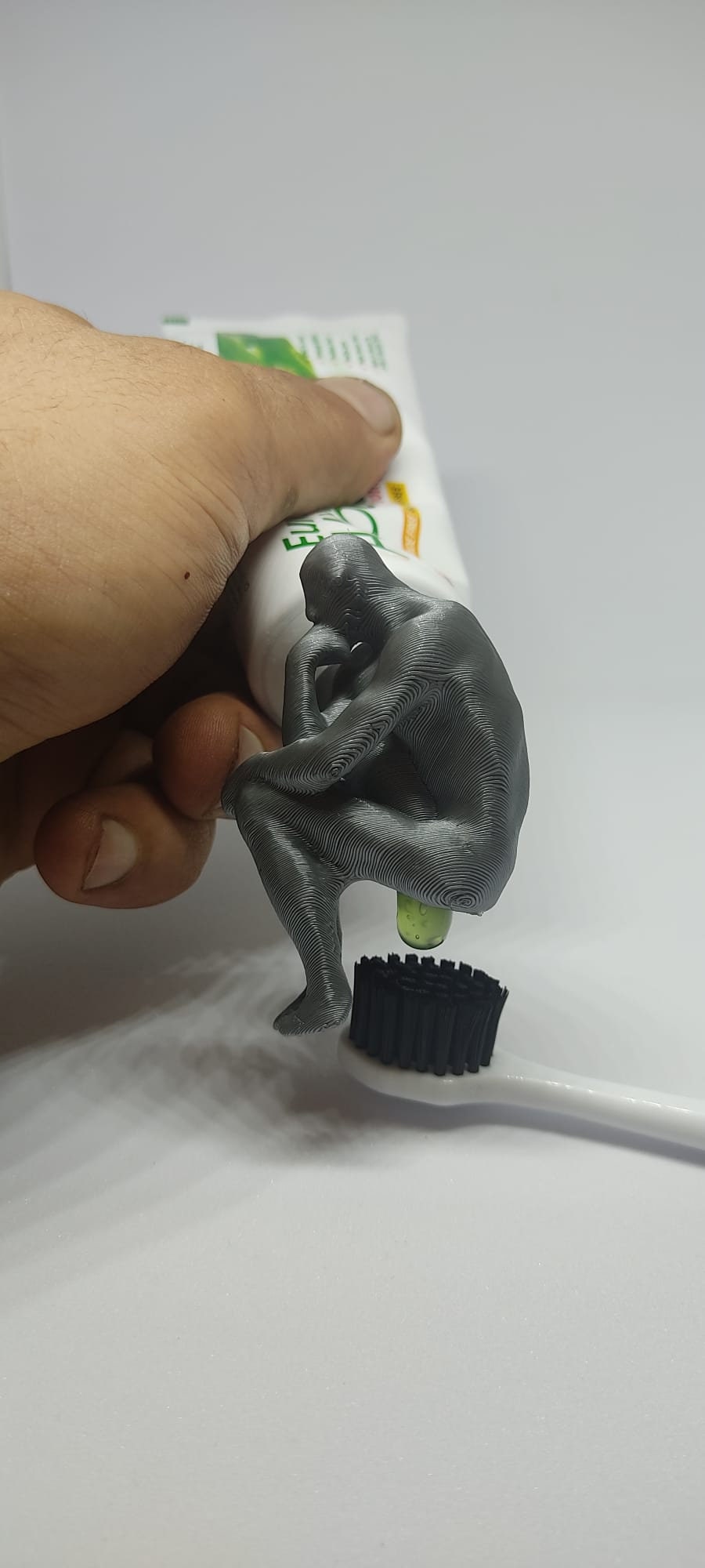 Pooping and Thinking Man Toothpaste Topper / Thinking Man Toothpaste ...