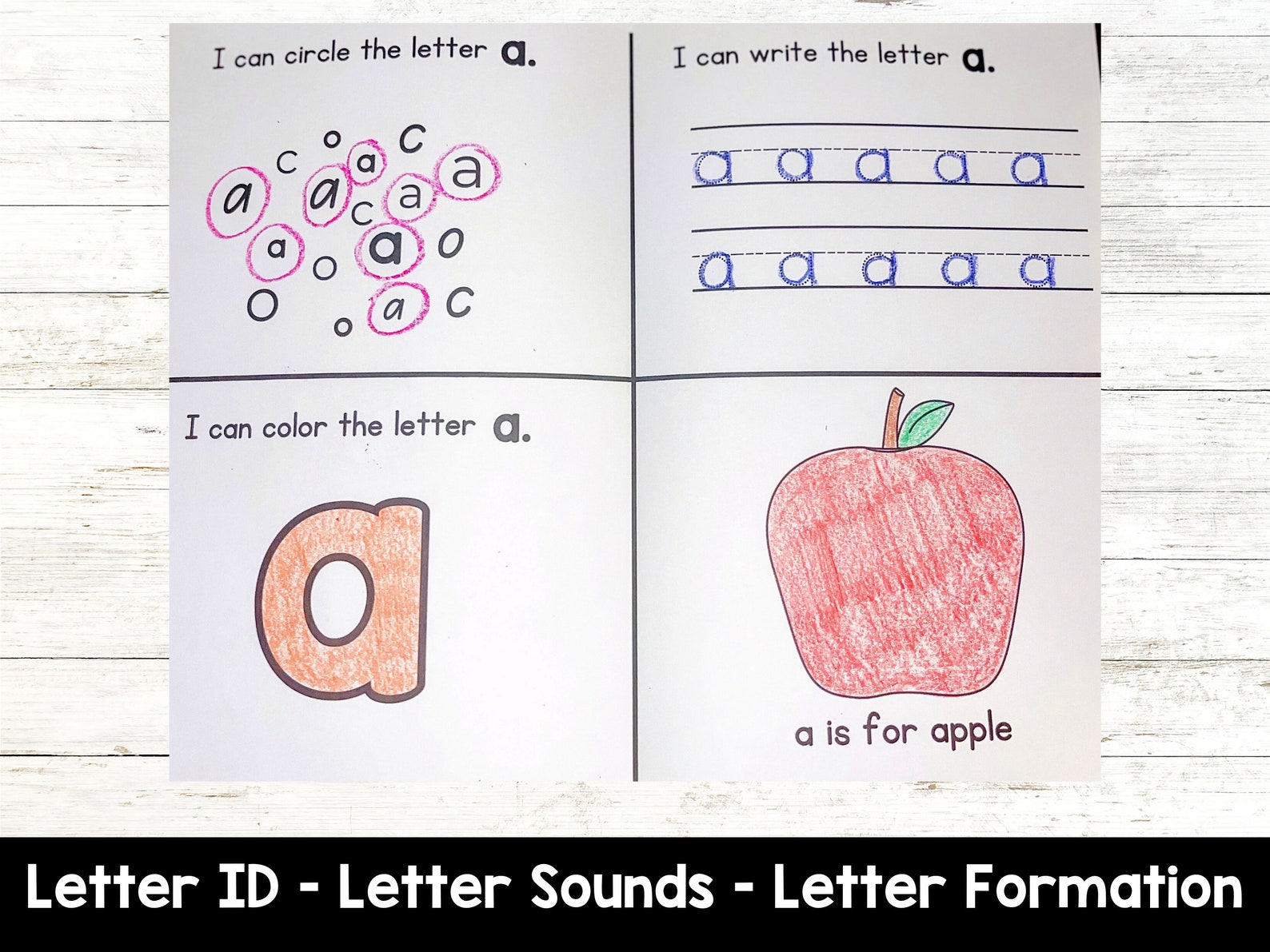 Printable Alphabet Letter Books for Preschool | ABC Booklet | Preschool ...