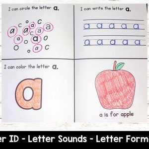 Printable Alphabet Letter Books for Preschool | ABC Booklet | Preschool ...