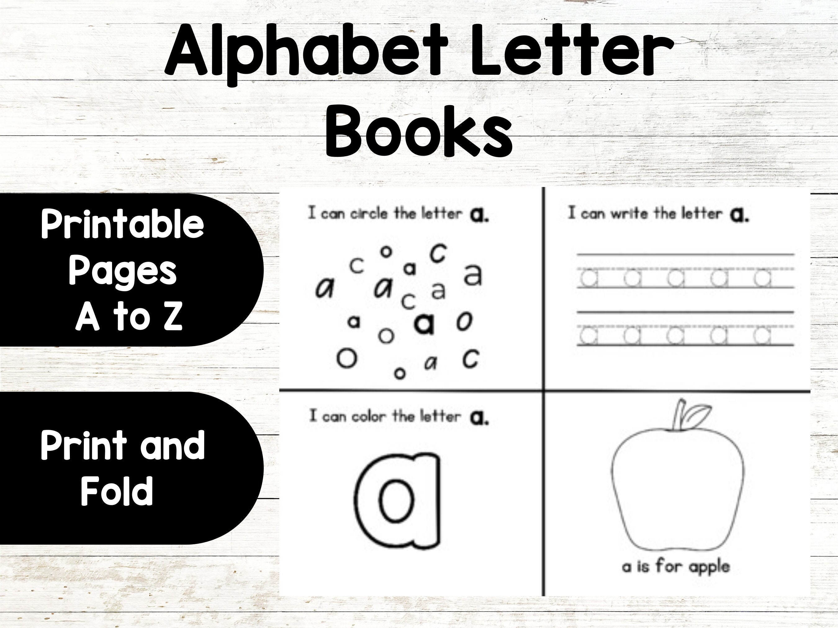 Printable Alphabet Letter Books for Preschool | ABC Booklet | Preschool ...