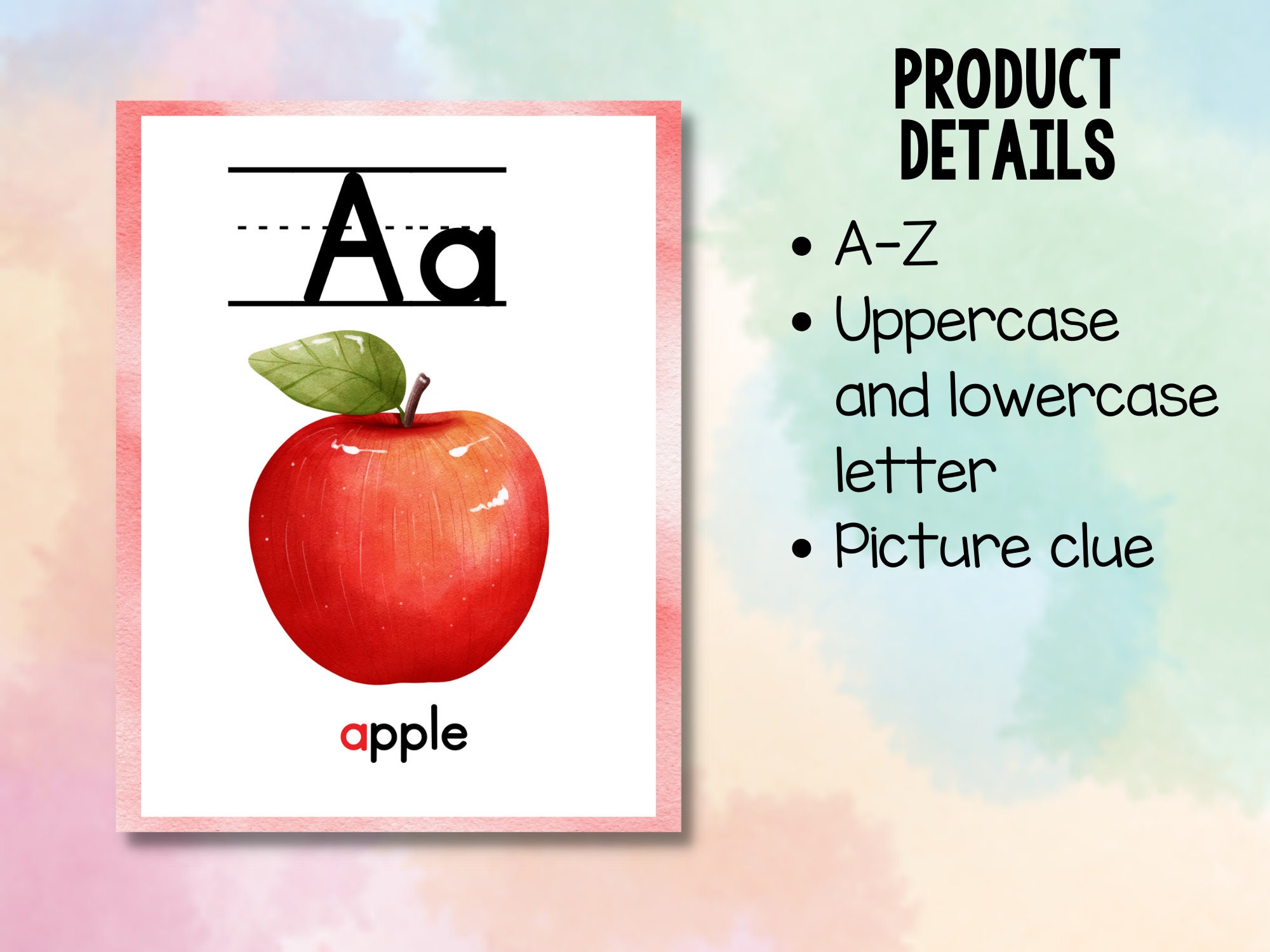 Alphabet Posters Printable Alphabet Linking Posters Big Alphabet ...