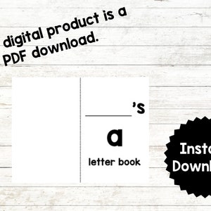 Printable Alphabet Letter Books for Preschool | ABC Booklet | Preschool ...