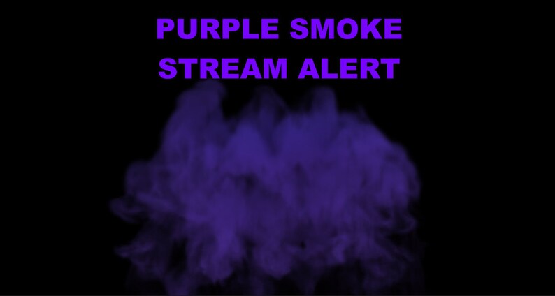 Twitch Overlay & Purple Smoke Stream Alert - Kick Streaming Alert ...