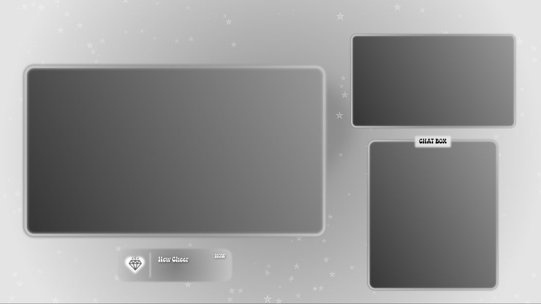 Cute & Simple Twitch Overlay Pack, Twitch Stream Overlay, Streaming ...