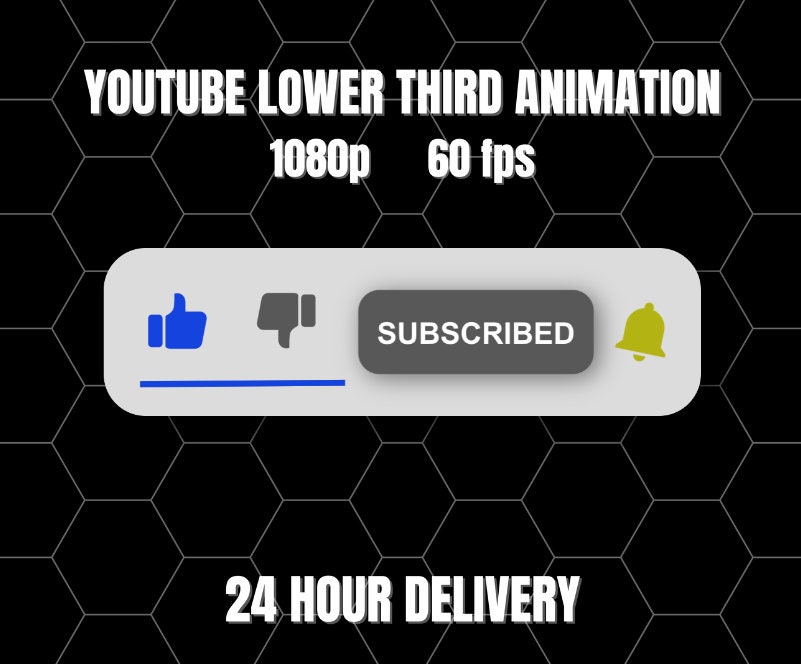 Youtube Subscribe Animation, Social Media Animated Overlay, Subscribe Like & Notification Button ...