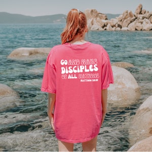Go & Make Disciples T-shirt, Christian Shirt, Religious Apparel, Faith ...