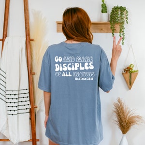 Go & Make Disciples T-shirt, Christian Shirt, Religious Apparel, Faith ...